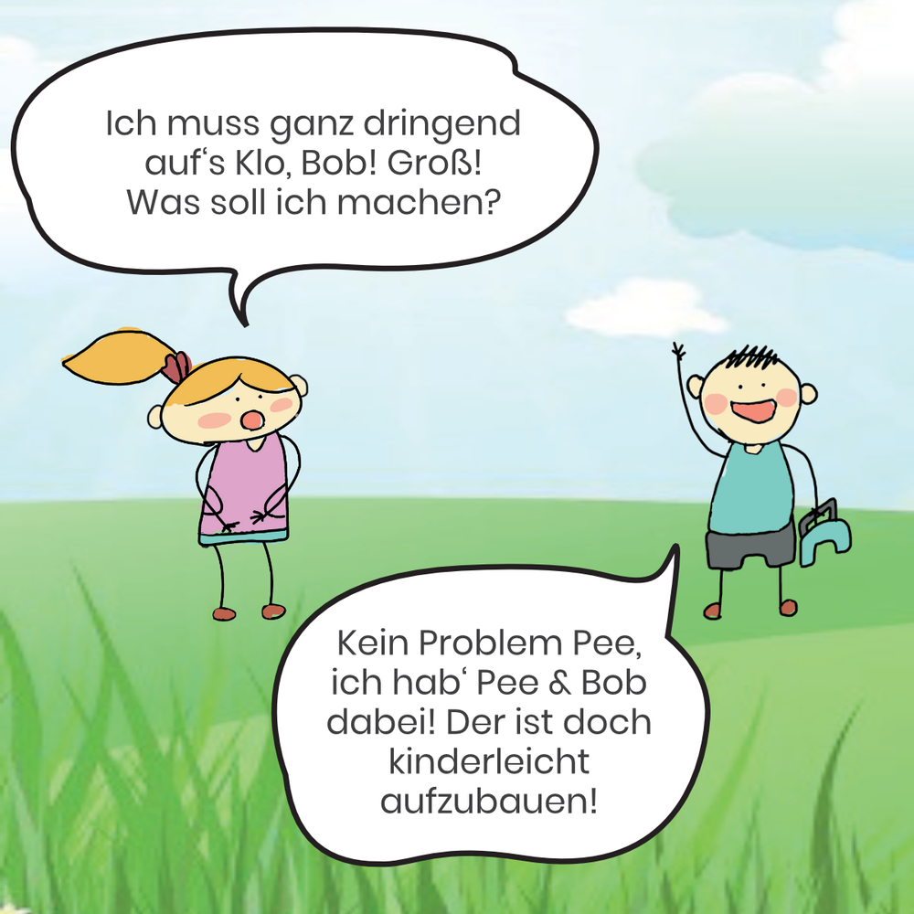 Pee & Bob Starter Set - Dein Klapptöpfchen für unterwegs 💩
