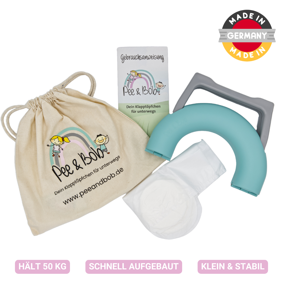 Pee & Bob Starter Set - Dein Klapptöpfchen für unterwegs 💩